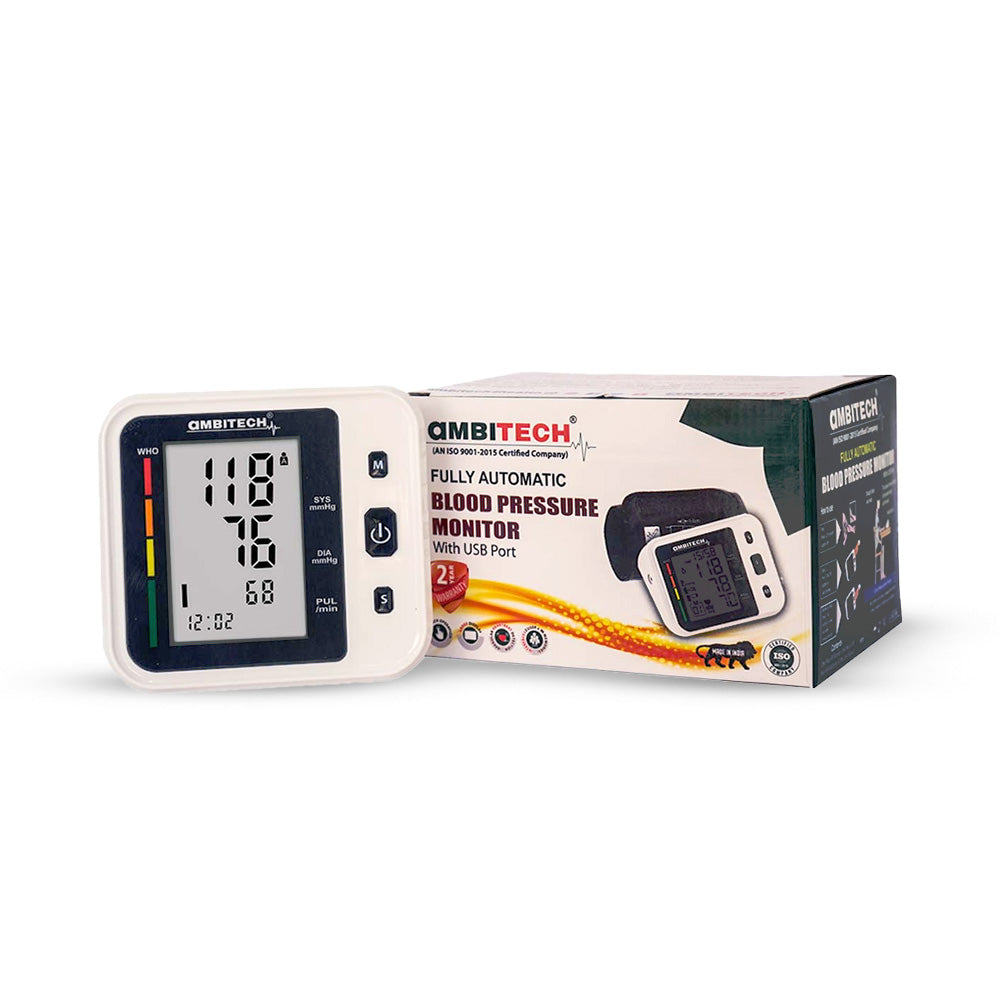 Buy Ambitech's Blood Pressure Monitor Fully Automatic 2 Year Warranty ...