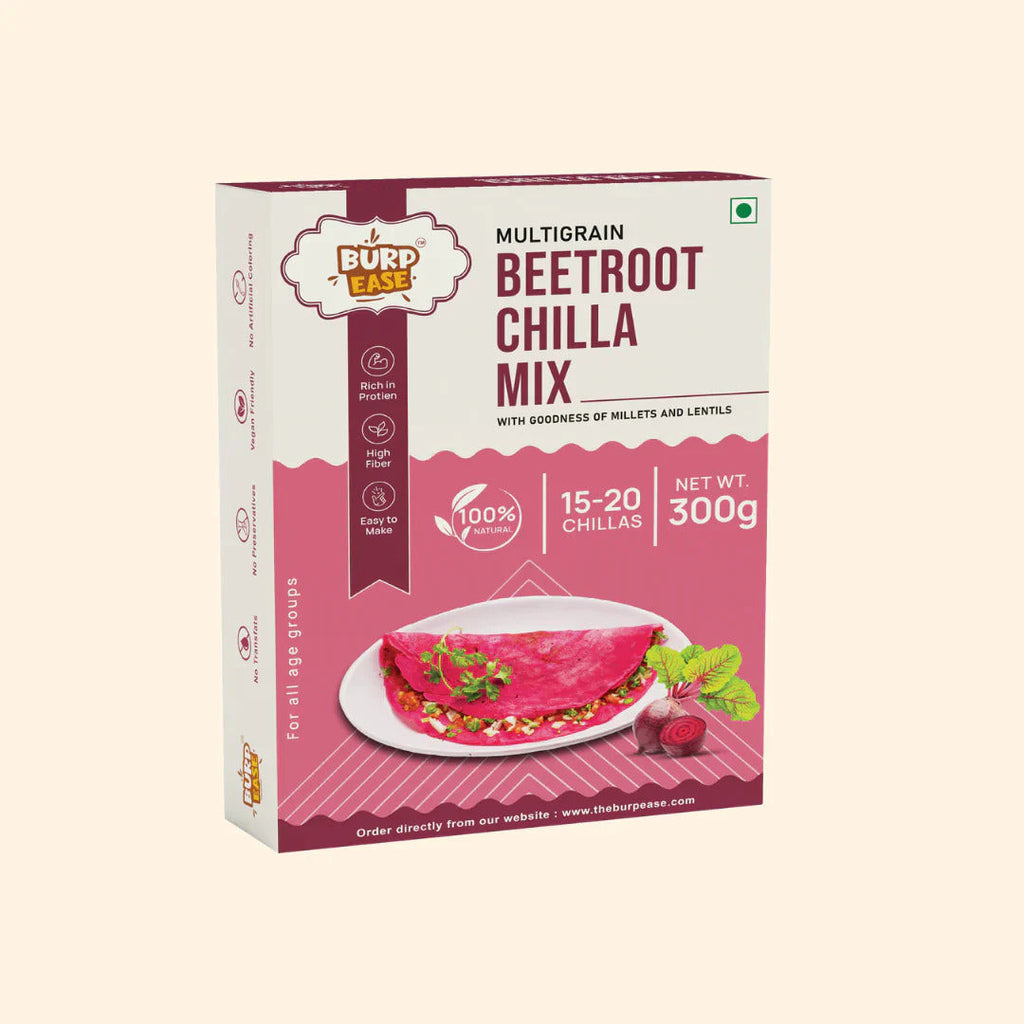 Shop Burpease's Multigrain Beetroot Chilla Mix High In Fiber & Protein ...