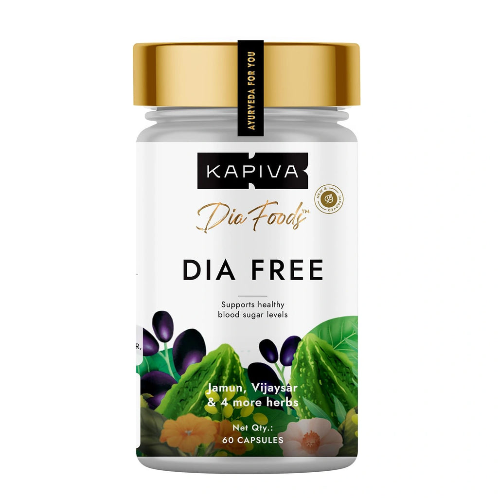 Kapiva Dia Free Capsules | Helps Manage Blood Sugar Levels With Karela