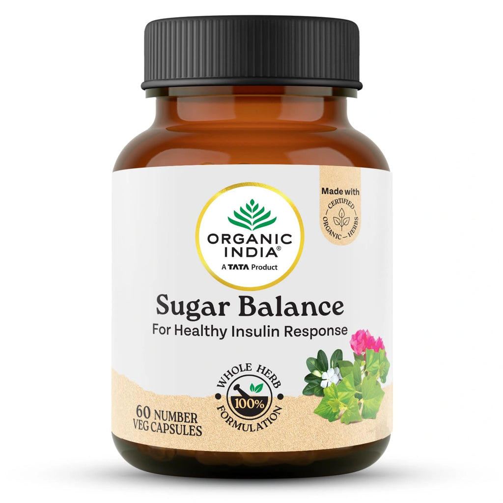 Organic India Sugar Balance – 60 Veg Capsules