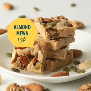 Buy Magicleaf's Almond Mewa Bite Sugar Free 100% Natural - 250 g At BeatO
